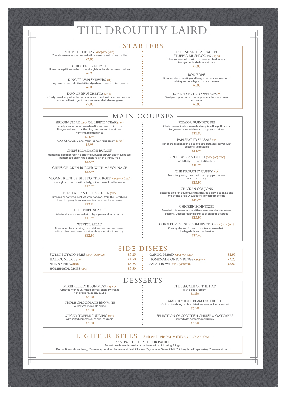 The Drouthy Laird - Resturant, Bar and Entertainment in Inverurie ...